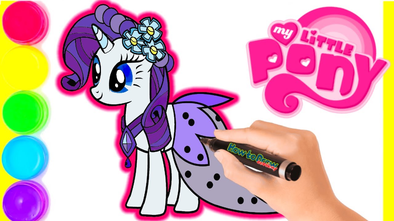 My Little Pony How to Draw Art for Kids Drawing Cartooning - YouTube