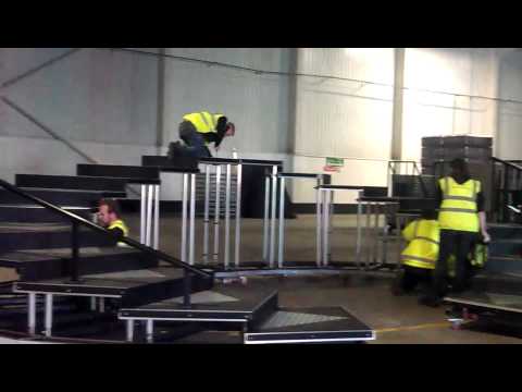 Stage staircase build - YouTube
