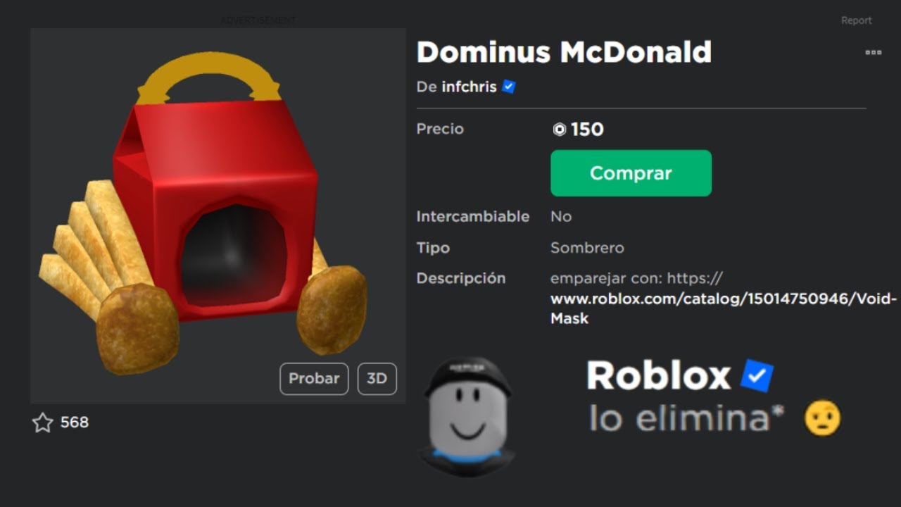 ROBLOX este es un DOMINUS barato?😱..Dominus McDonald I PLAY STATION ...
