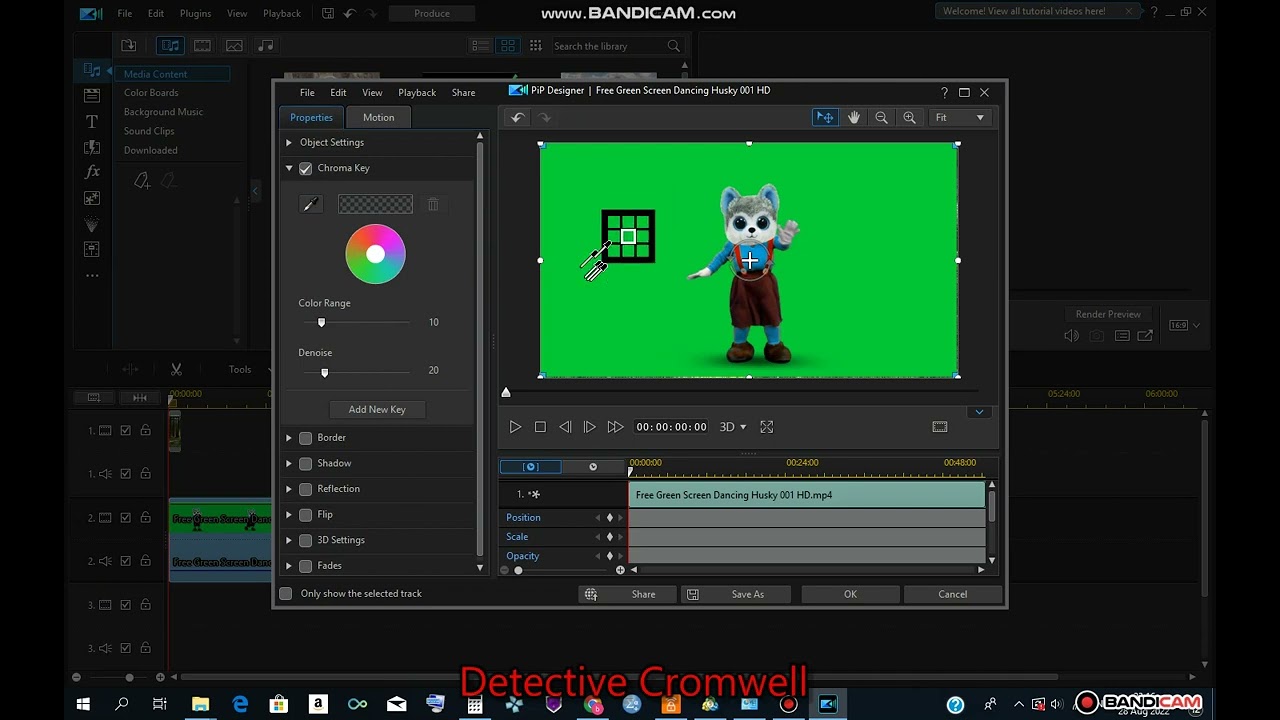 How to green screen in Cyberlink PowerDirector 19 (Chroma Key Tutorial ...