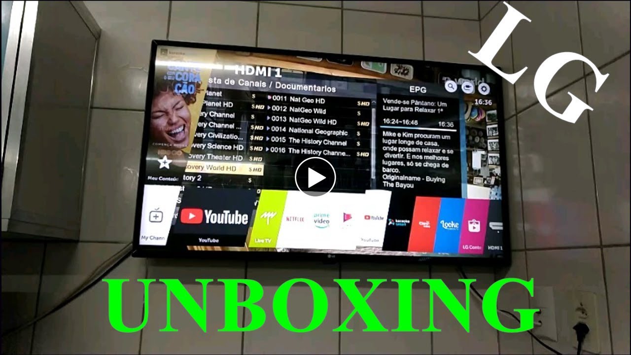 Unboxing Smart TV LED 43 Full HD LG 43LK5700 - YouTube