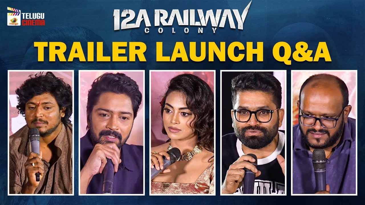 12A Railway Colony Trailer Launch Q&A | Allari Naresh | Kamakshi Bhaskarla | Bheems Ceciroleo ...