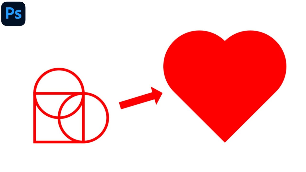 How to Create a Perfect Heart Shape In Photoshop - YouTube