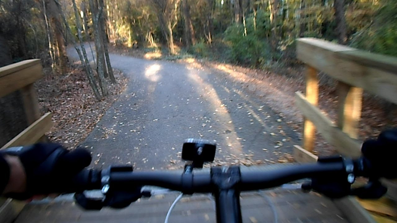 Mountain Biking - Mine Creek Trail into Shelly Lake Raleigh NC - Nov 17 ...
