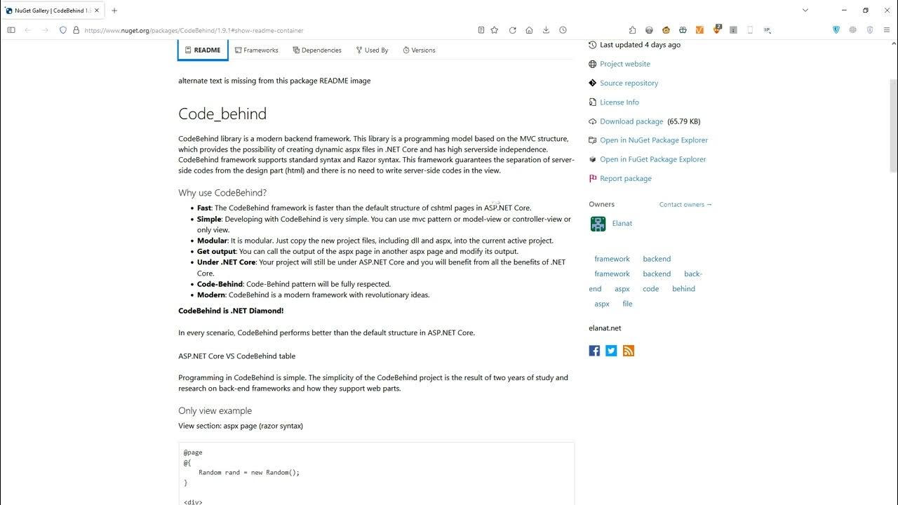 How to use CodeBehind framework? - YouTube