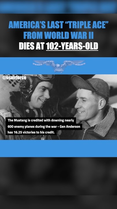 America’s last World War II ‘triple ace’ dies at 102 #shorts - YouTube