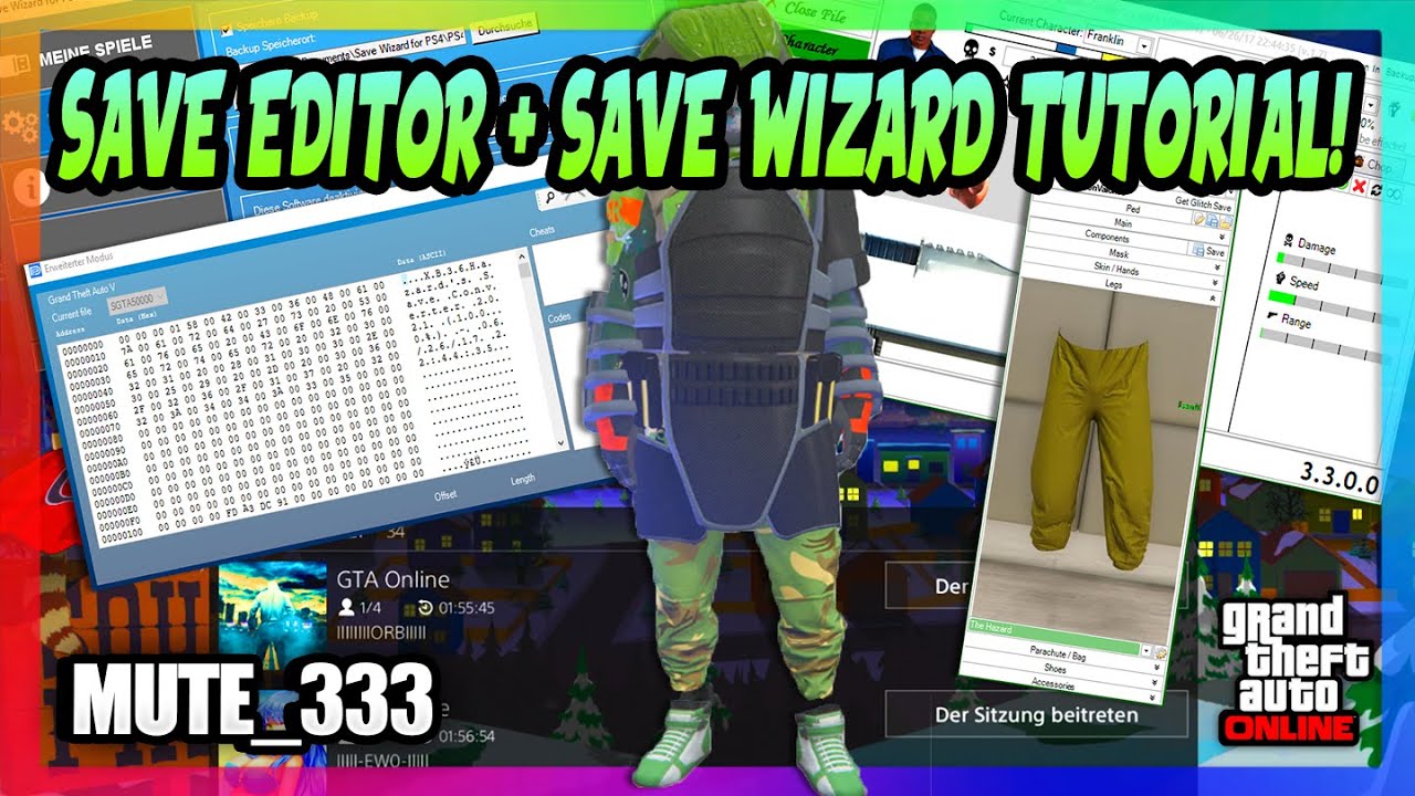 😛 SAVE EDITOR + SAVE WIZARD TUTORIAL FÜR EUCH! 😛| GTA Online | PS4/PS5 ...