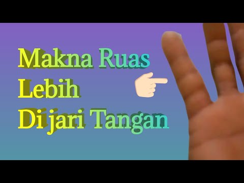 Makna positip ruas jari lebih