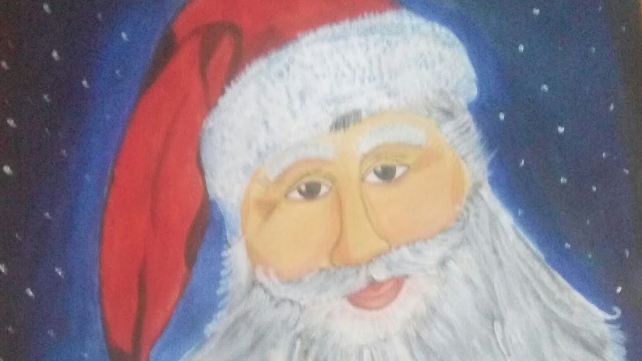 How to draw Santa Claus/santa claus drawing and painting/ Marry ...
