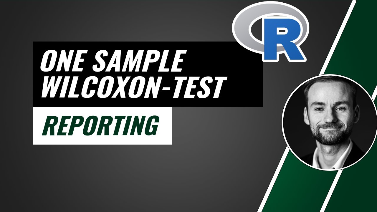 Reporting results from one sample Wilcoxon signed-rank test in R - YouTube