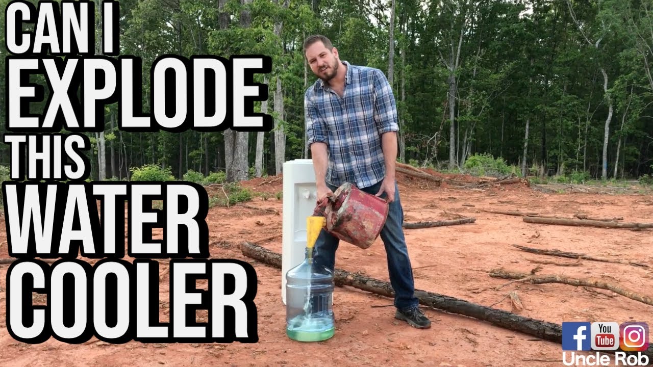 Office Water Cooler Filled With Gasoline - YouTube