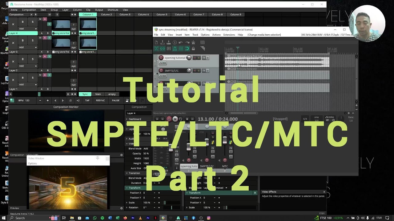 Tutorial SMPTE/LTC/MTC part2 - YouTube
