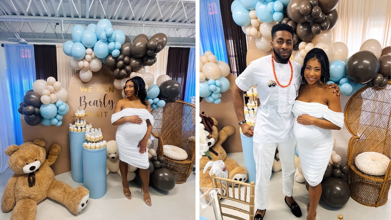 VLOG | Our Baby Shower + Nesting + Bump Update - YouTube