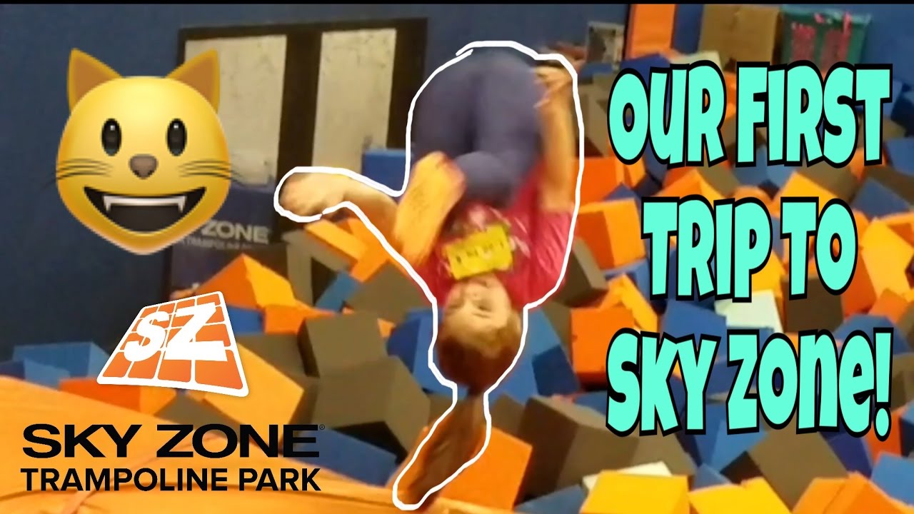Trampoline Park Challenge! Our First Trip to SKY ZONE!! - YouTube