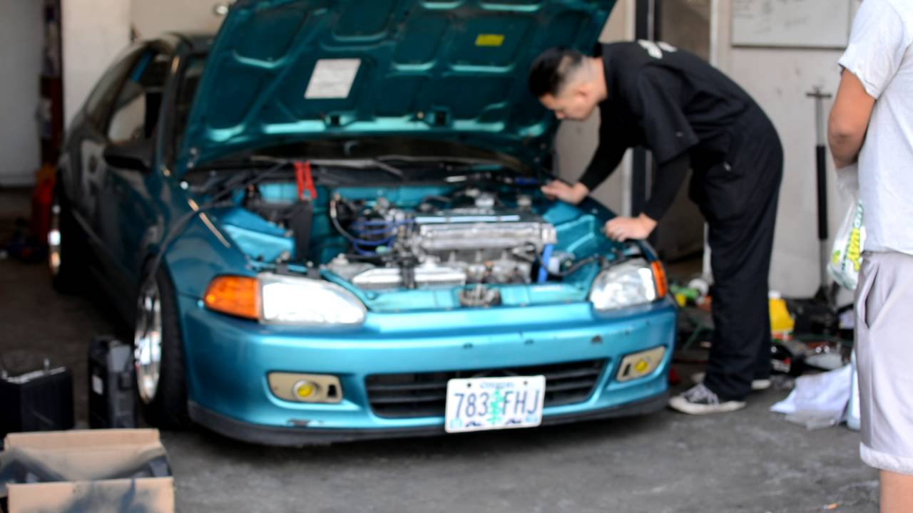 The Beast!!!! STGarage's Built LS Vtec Eg Hatch - YouTube