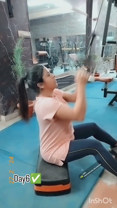 Day6 75_day_hard_challenge #gym #fitgirl #gymmotivation #fitness #75challenge #reels #trending ...