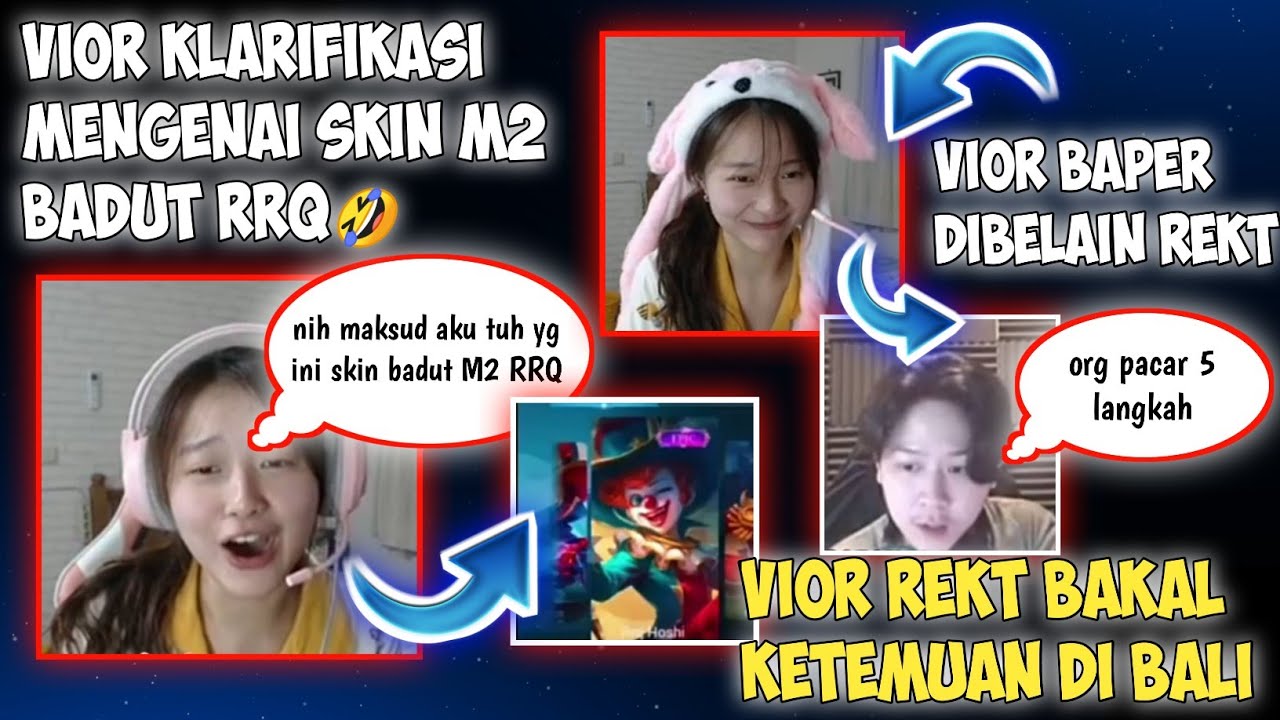 VIOR KLARIFIKASI MENGENAI SKIN M2 BADUT RRQ 🤣 VIOR REKT BAKAL KETEMUAN ...