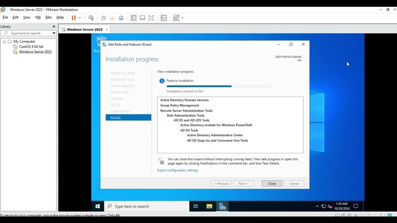 How to set up domain controller in window server 2022 - YouTube