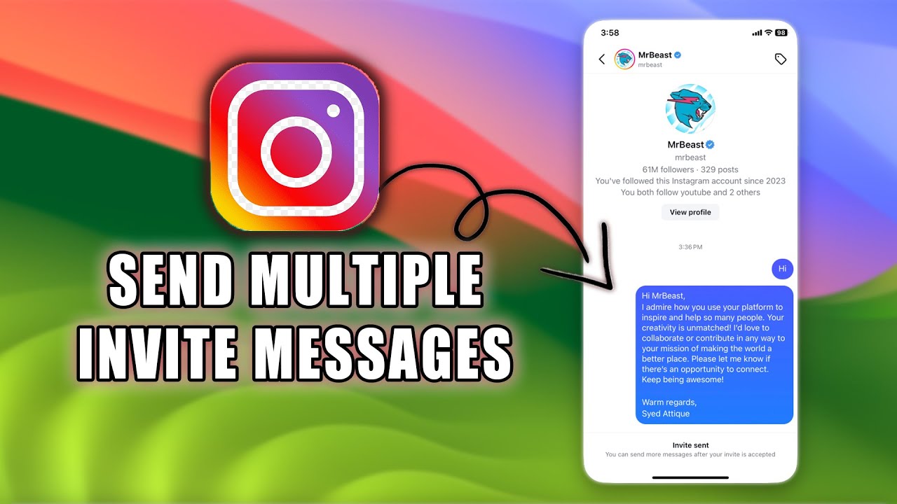 How to Send Unlimited Invite Messages on Instagram Without Waiting for ...