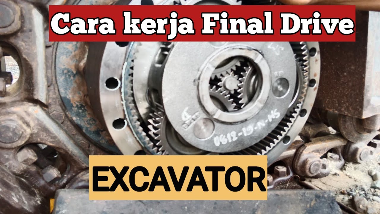 Cara kerja Final Drive Exacavator PC 200 - YouTube