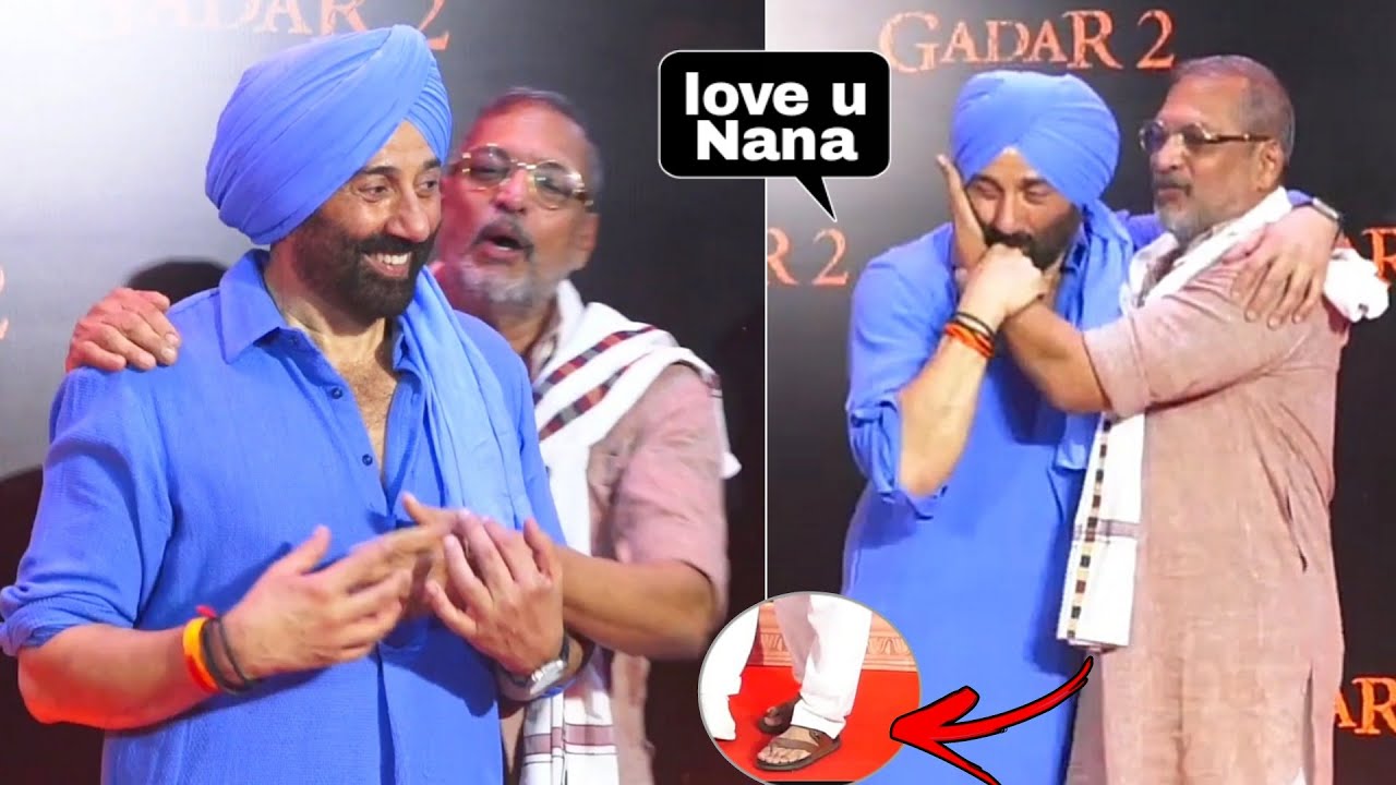 Sunny Deol Deep Affection Towards Nana Patekar In Simple Look Specially ...