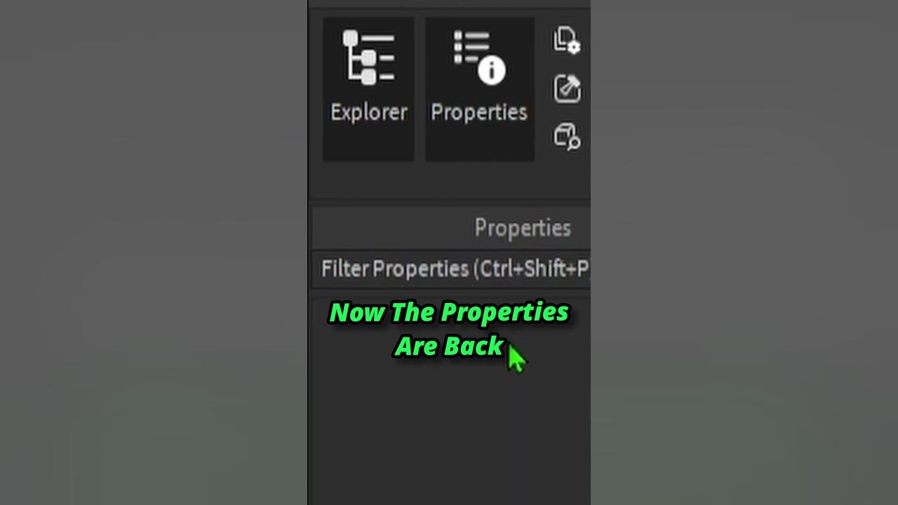 How To Show The Properties And Output Windows In Roblox Studio #roblox ...