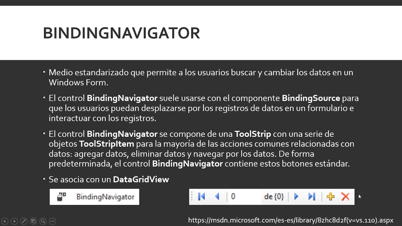 BindingNavigator Visual Basic .net 2017 12 22 07 - YouTube