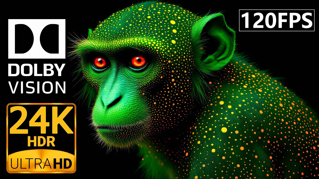 24K HDR Jungle: Hidden Wildlife Animals in 4K 8K HDR 120FPS | Dolby ...