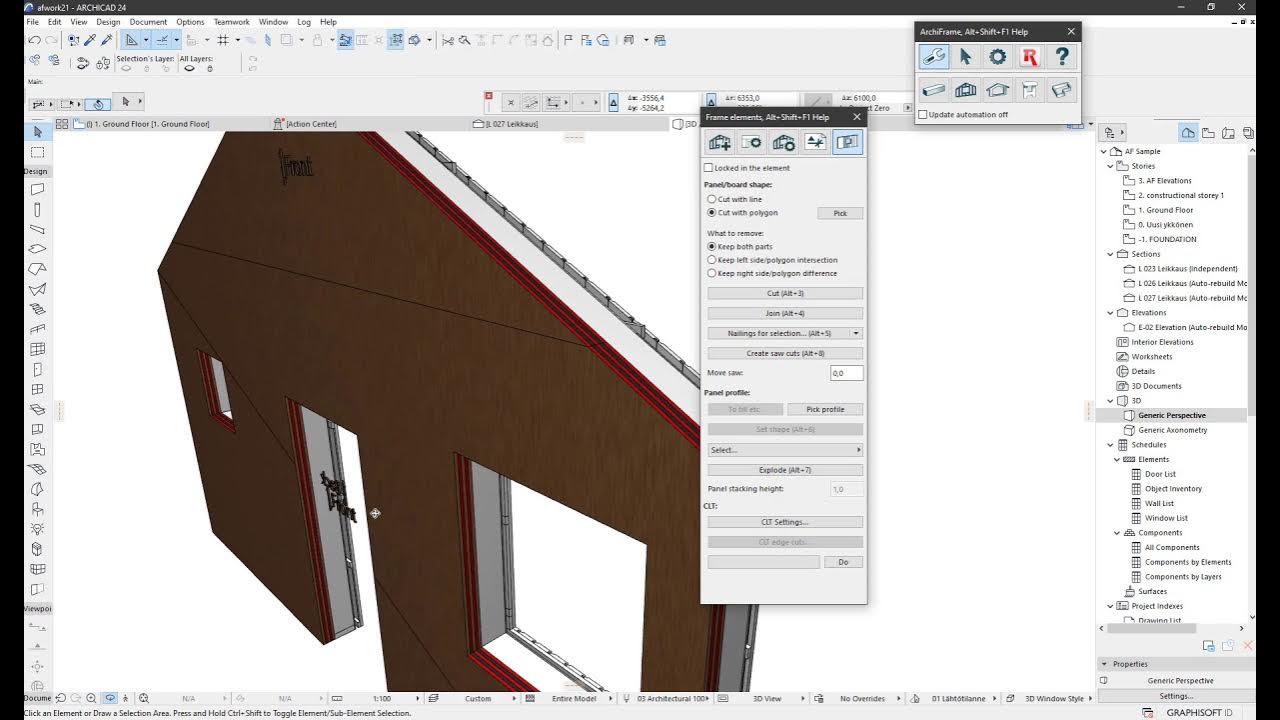 ArchiFrame CLT Settings Explained - Archicad Timber Extension for CLT - YouTube