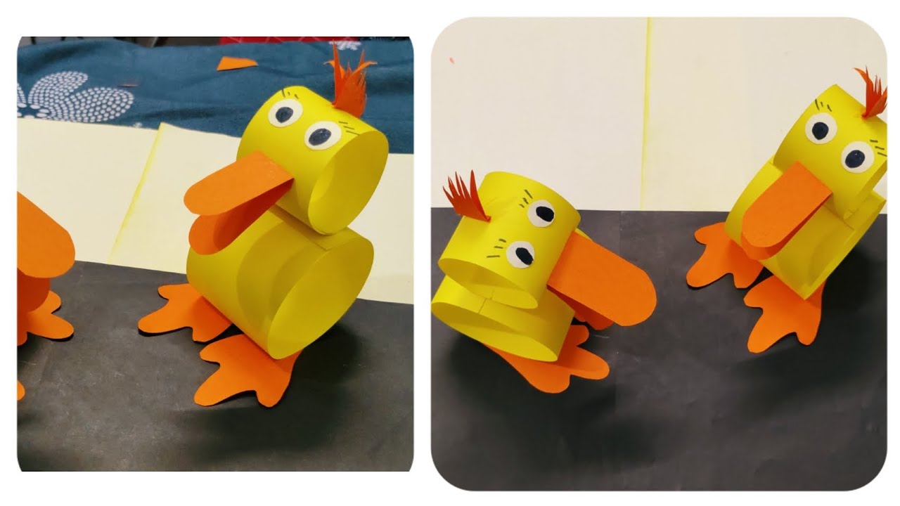 How to make paper ducks | easy paper craft ideas | simple craft at home ...