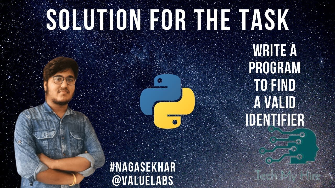 Solution For The Task Python Program To Find Given Identifier Is Solution For The Task Python Program To Find Given Identifier Is
