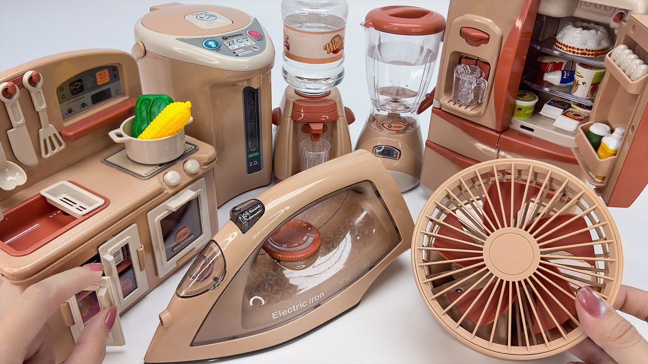 [toy asmr] Mini Home Appliances with Light & Steam 미니 주방놀이 장난감 ...