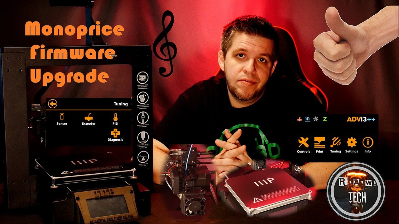 Monoprice Maker Select Plus Brief Review and Firmware Upgrade - YouTube