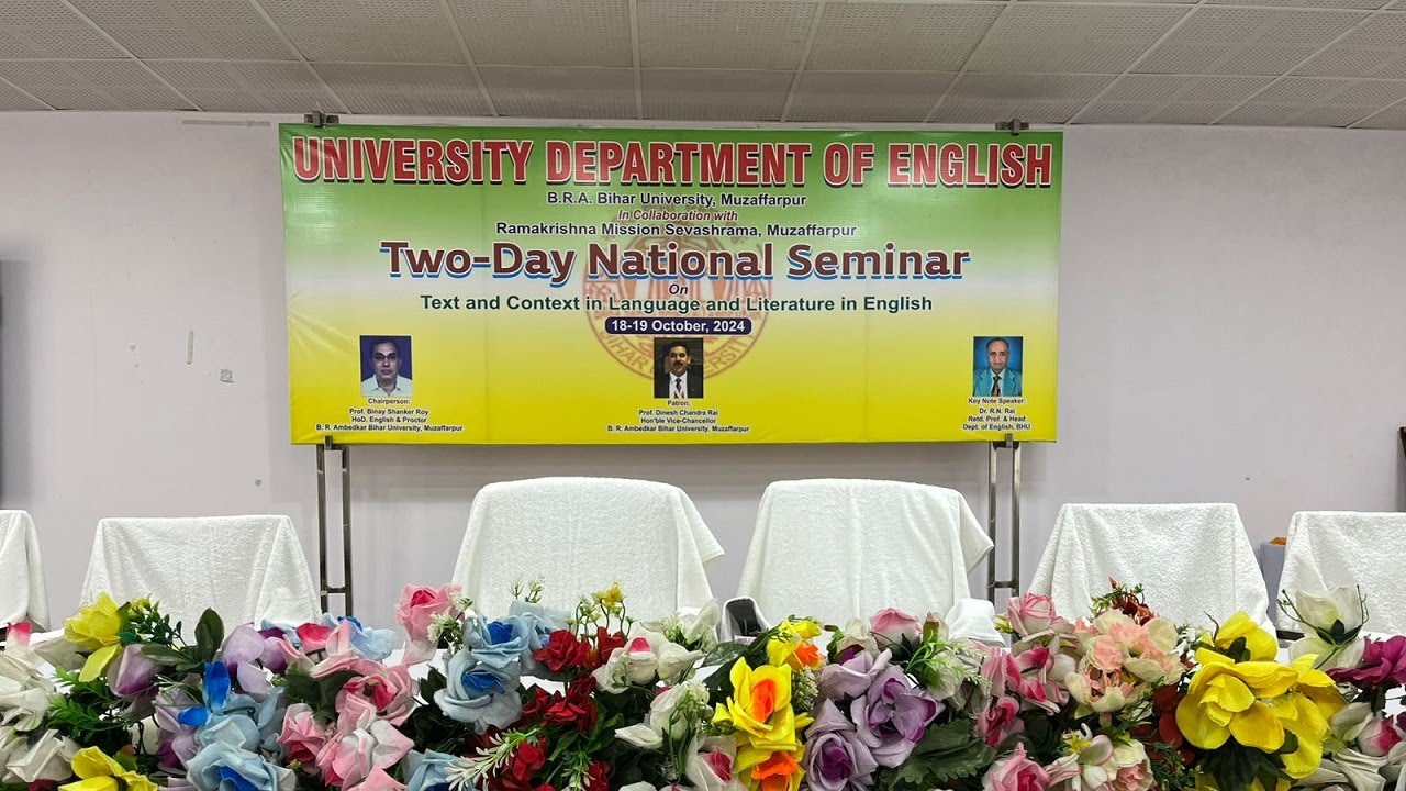 Two Day National Seminar University Department of English, BRABU Live ...