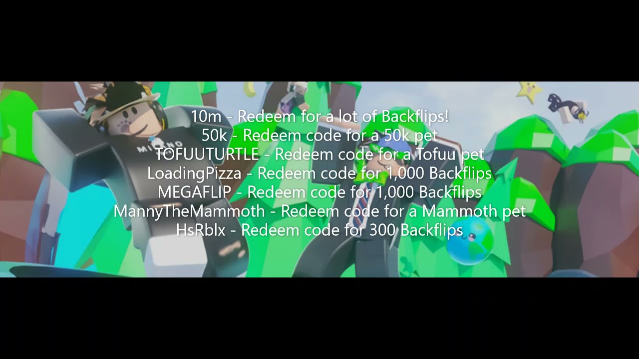 Roblox Backflip Simulator Codes (September 2021) - YouTube