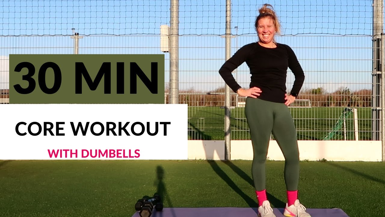 CORE HIIT EXERCISES - With dumbells - Let's do it!! - YouTube