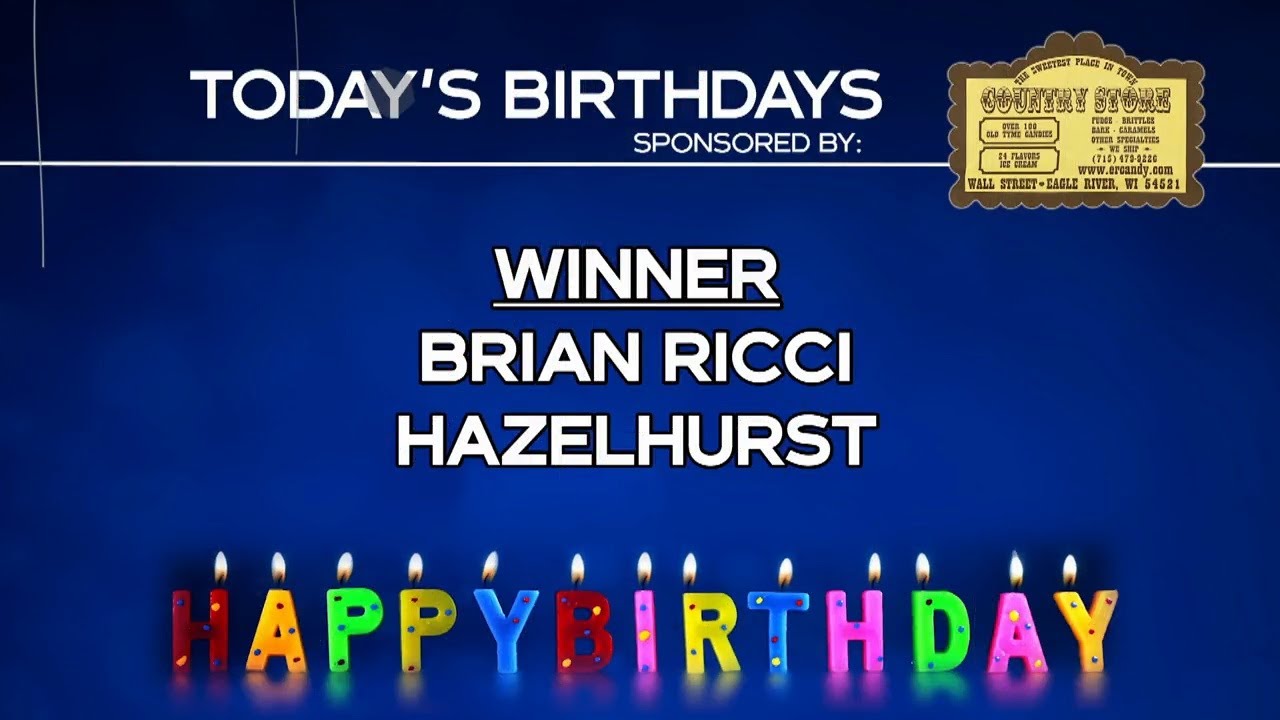 Birthday Club Winner 1-8-25 - YouTube