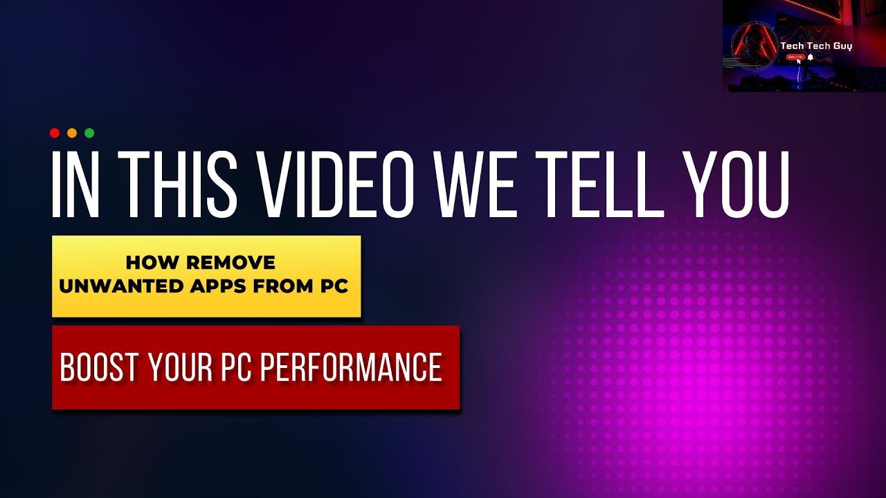 REMOVE UNWANTED APPS & BOOST YOUR PC PERFORMANCE #pctips #trendingshorts #safetyfirst - YouTube