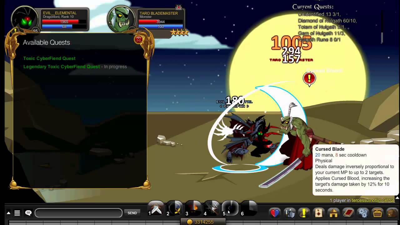 AQW how to get cyberfiend set! (cyber talon, cyberfiend face ...