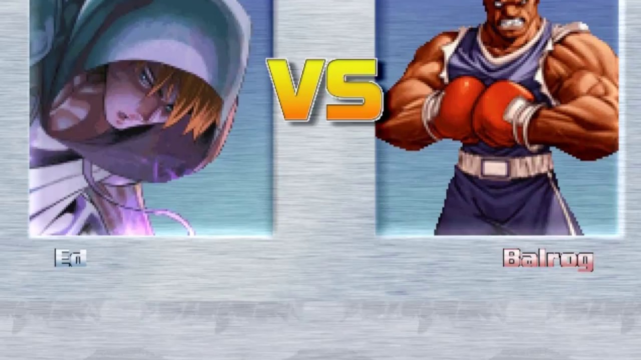 Ed vs Balrog (M.Bison) MUGEN - YouTube