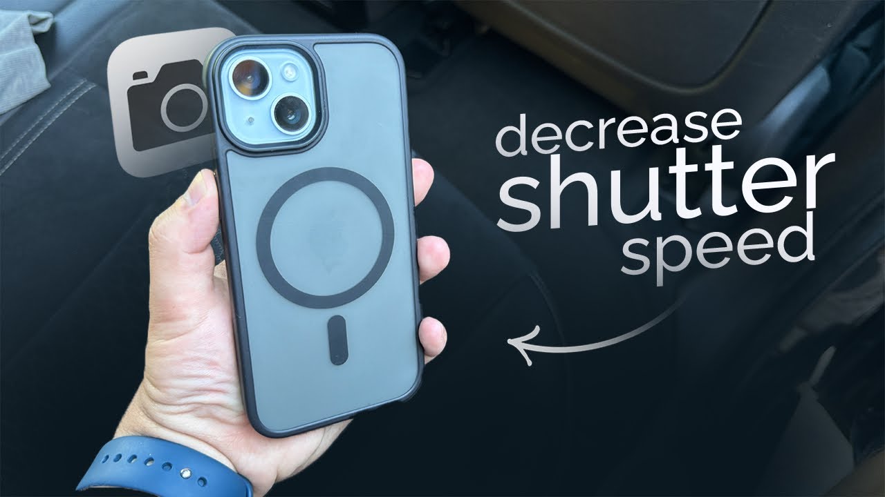 How to Decrease Shutter Speed on iPhone (tutorial) - YouTube
