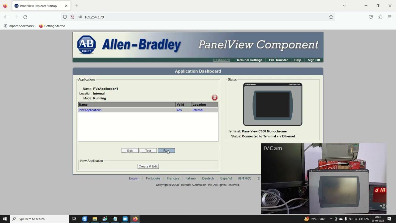 Allen Bradley Panelview C600 hmi programming - YouTube