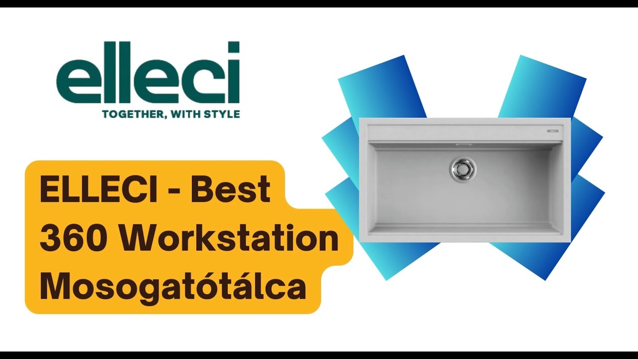 ELLECI BEST 360 WORKSTATION gránit mosogató - YouTube