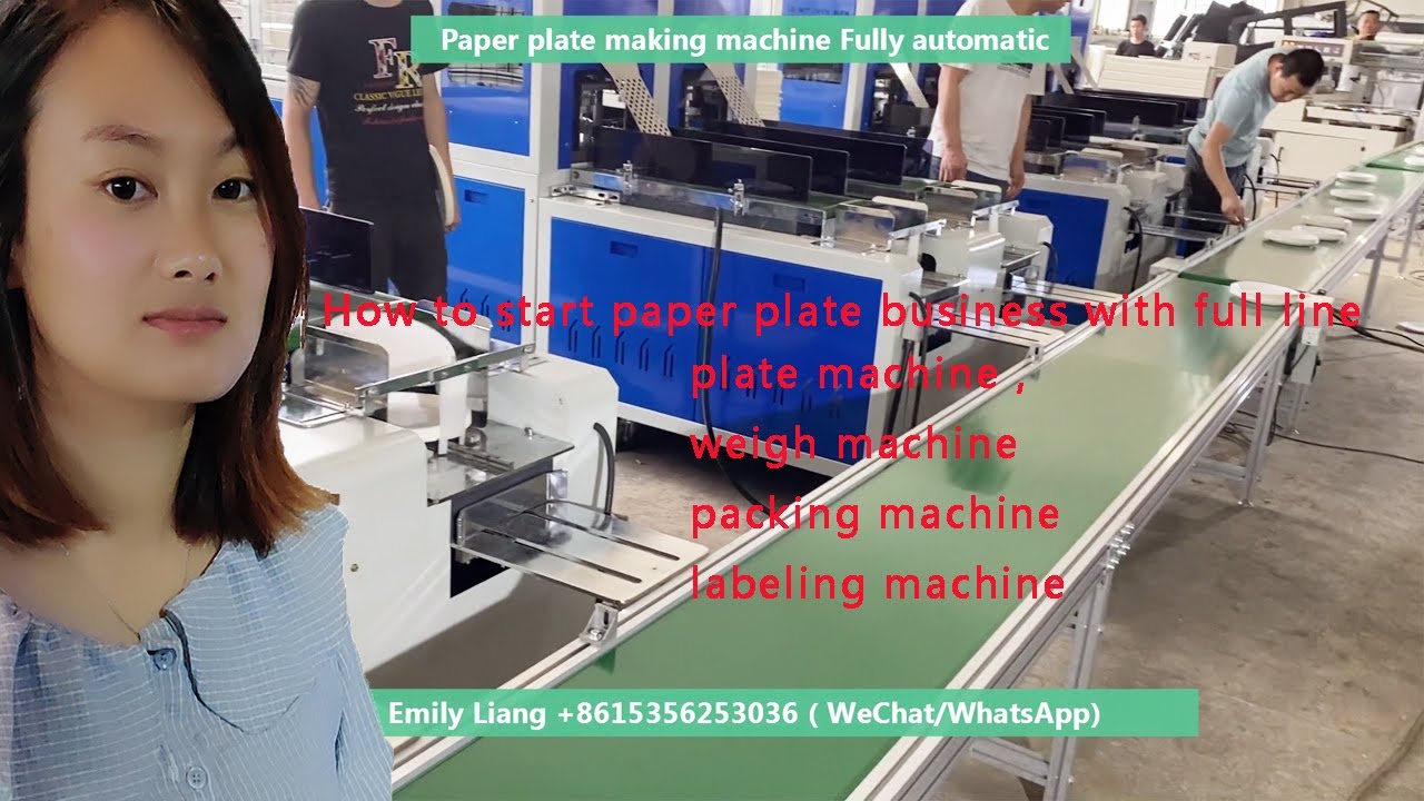 Paper plate making , weighing ,packing ,labeling machine fully ...