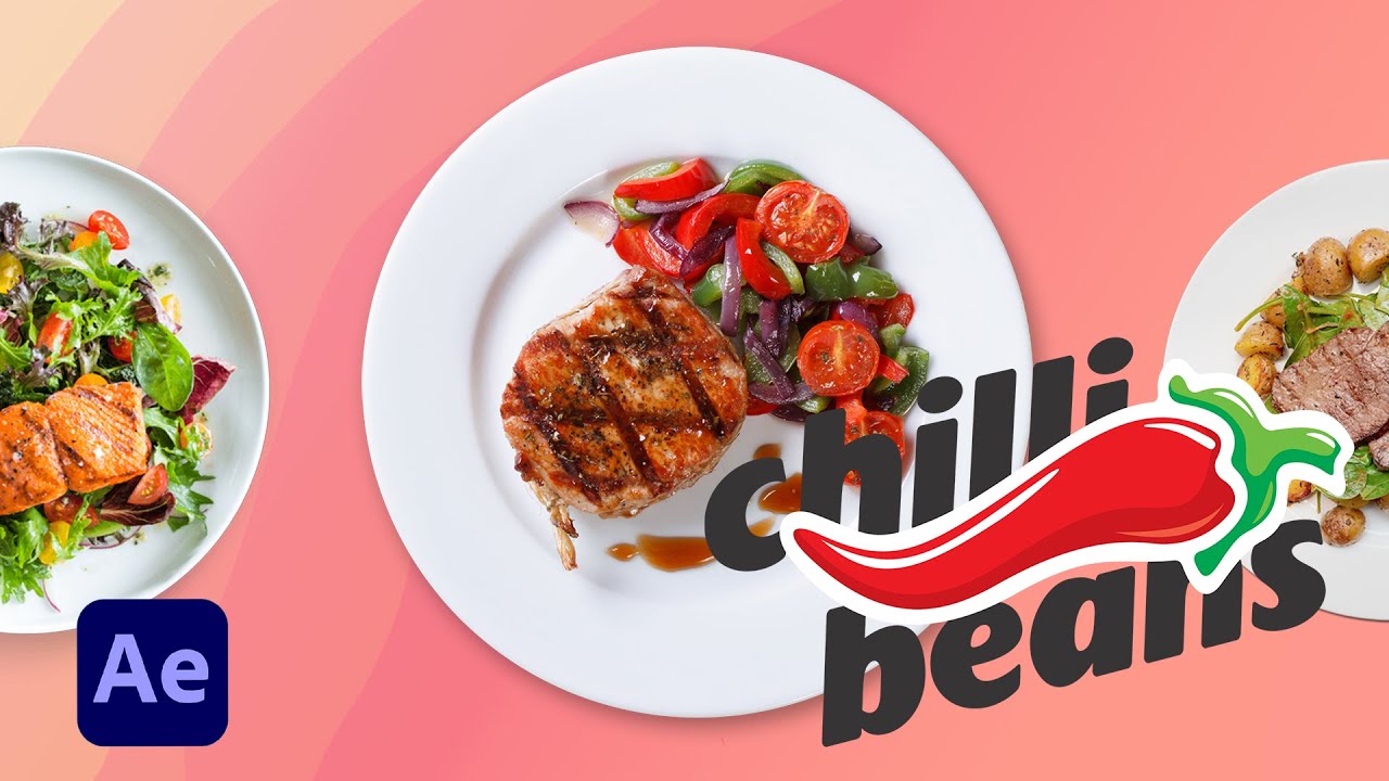 Food Menu Promo Opener In After Effects | After Effects Tutorial - YouTube