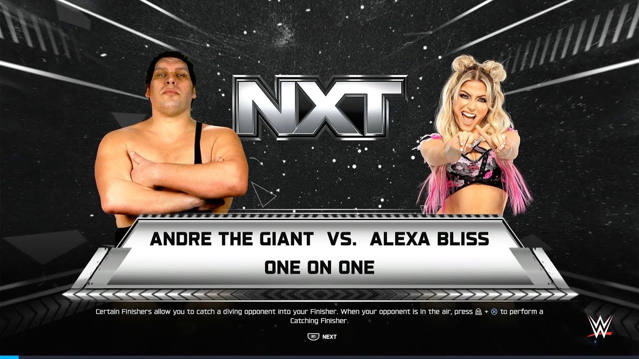 WWE 2K25 Gameplay - Andre The Giant vs Alexa Bliss - NXT - YouTube