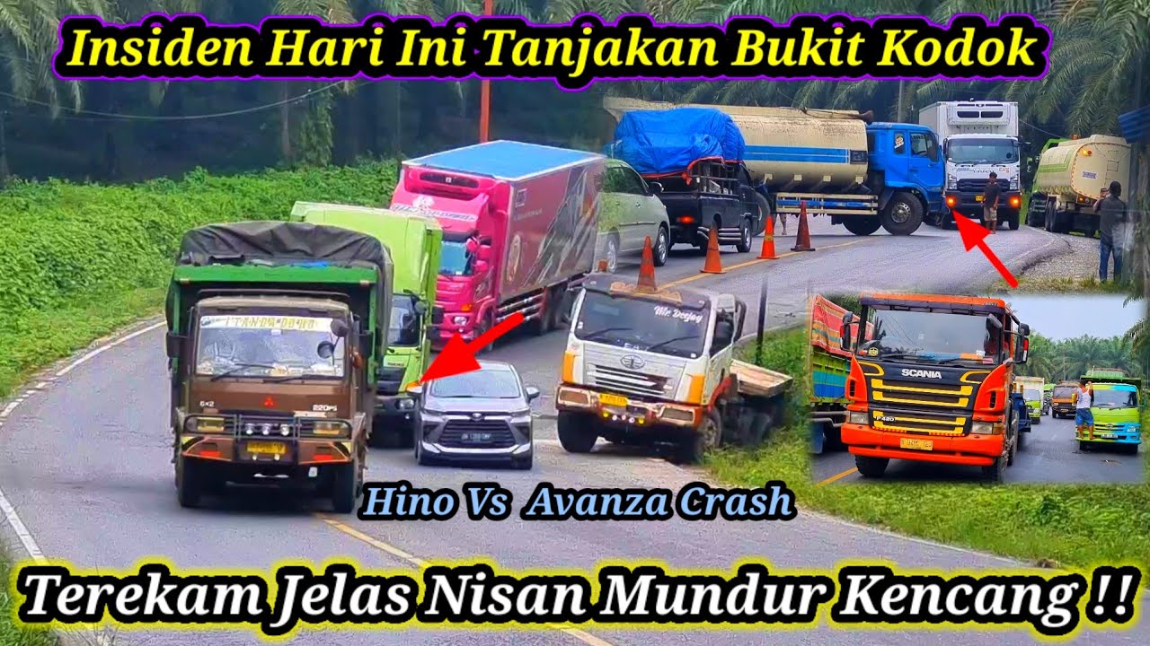 Terekam Jelas Hino vs Avanza Crash !! Insiden Buruk Terjadi Hari ini ...