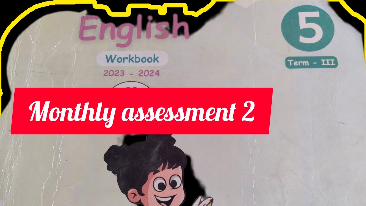 5 std English work book monthly assessment 2 answer term 3 - YouTube