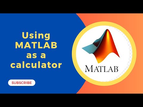 Using MATLAB as a calculator#MATLAB#MWN0.3#Education#Knowledge - YouTube