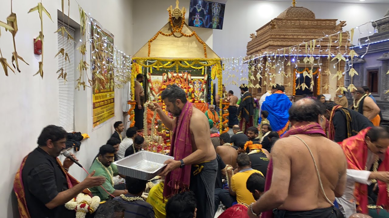Ayyappa pooja at Sai Datta Peetam Edison New Jersey - YouTube